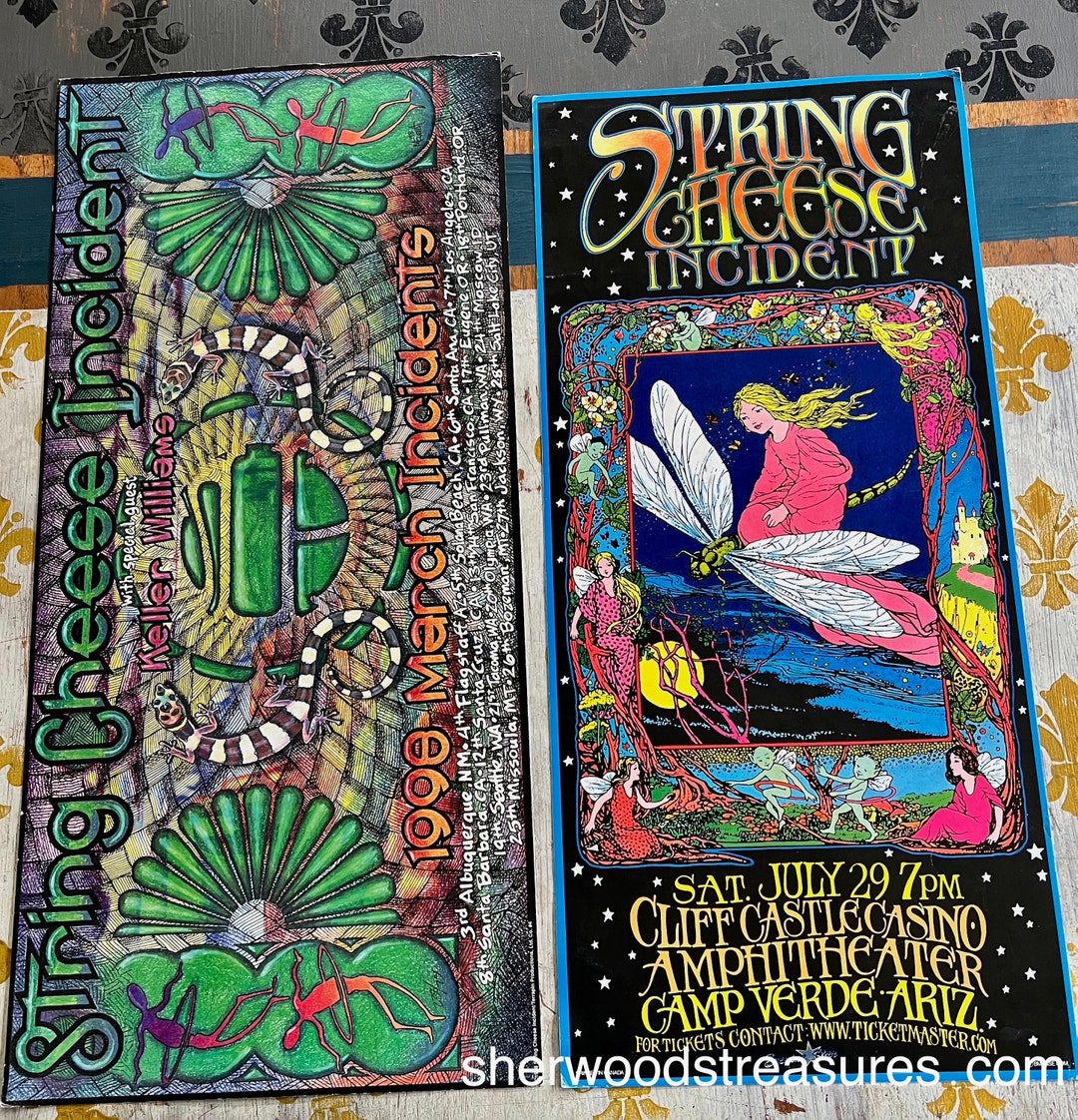 Two Original String Cheese Incident Concert Posters 1998 Arizona and ...