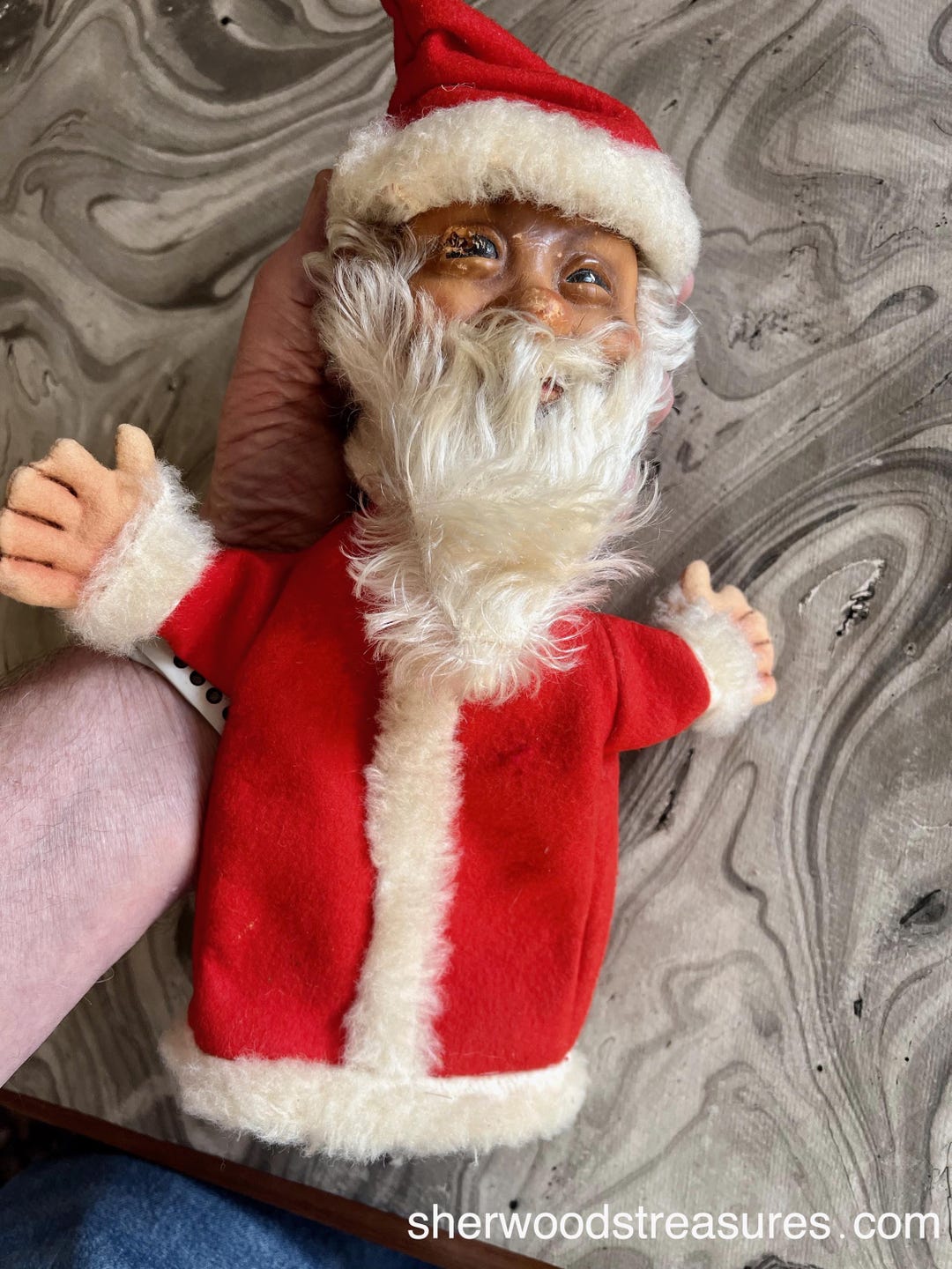 Vintage STEIFF Santa Christmas Puppet Made in Germany GERMAN 1954-61 - Etsy