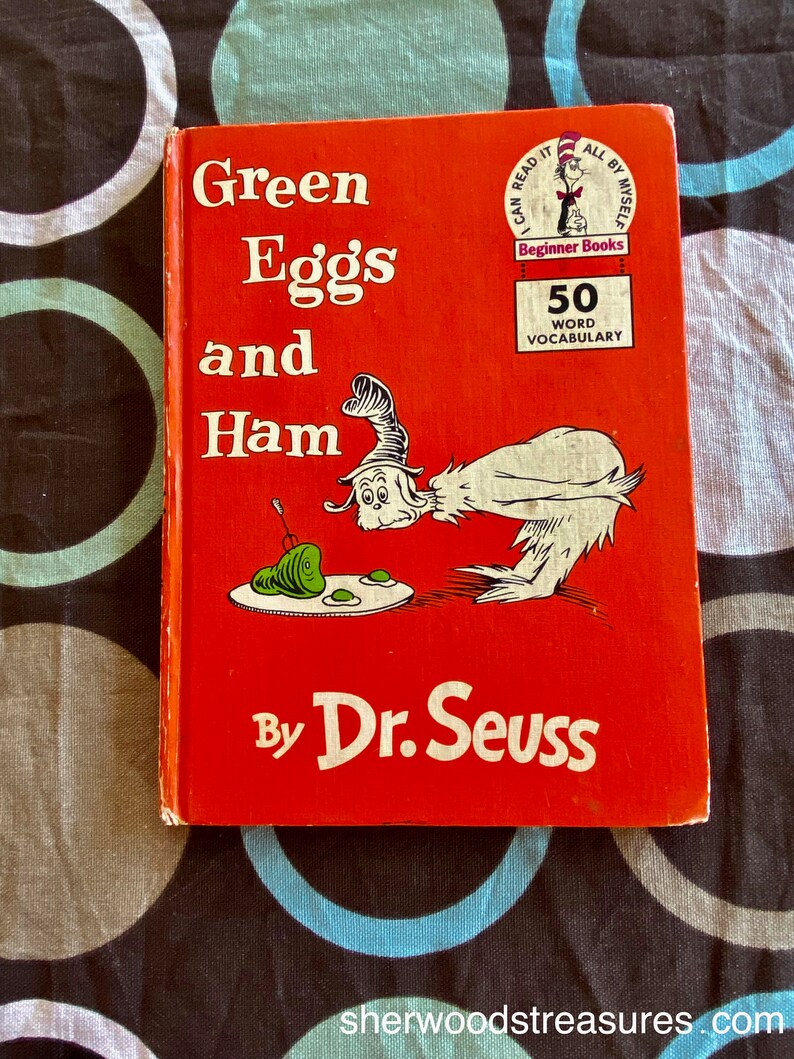 Green Eggs And Ham Dr Seuss 1960 Book Club Edition First Etsy