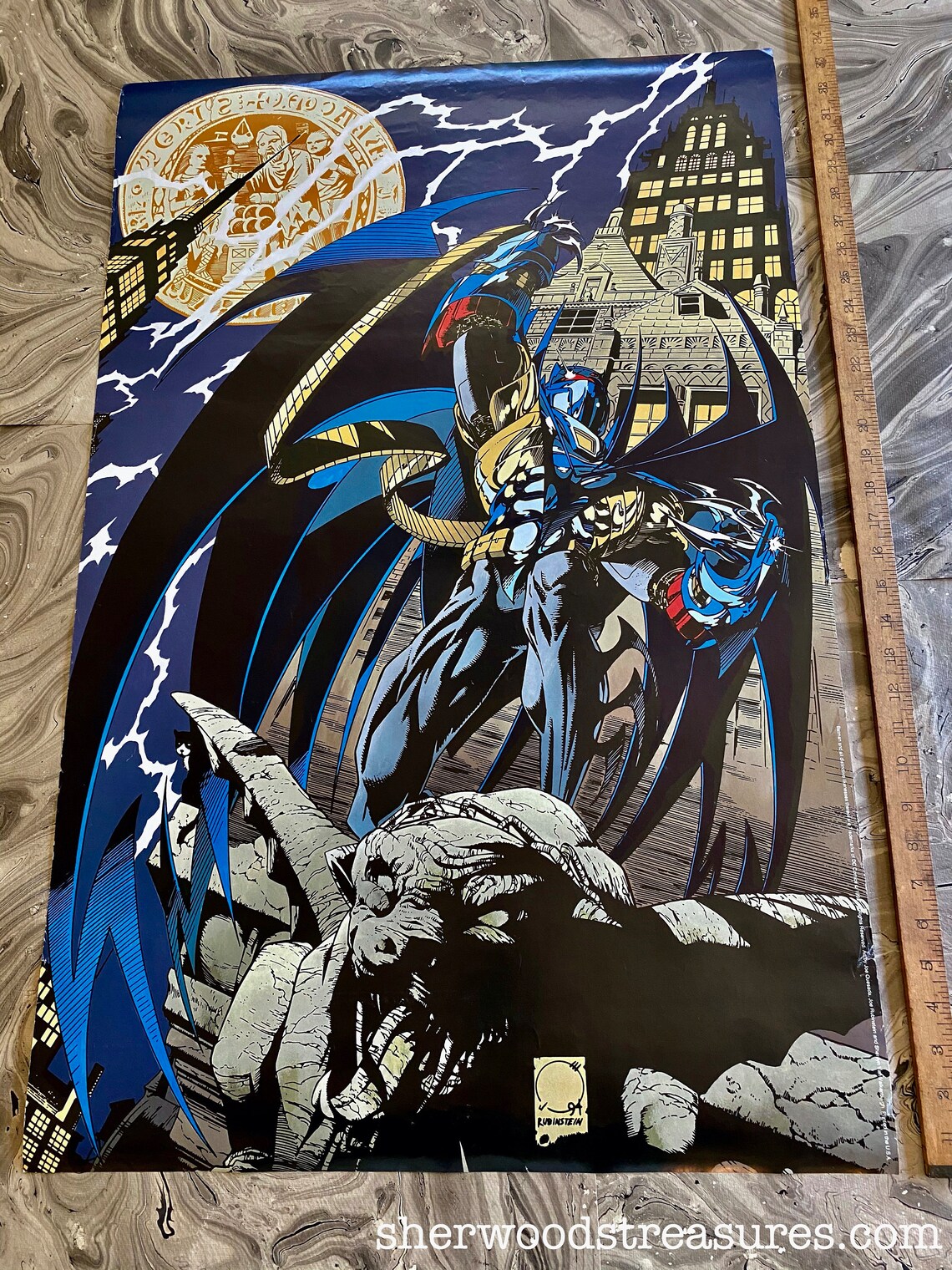 1994 Azrael Batman DC Comics Dark Knight Poster 1: Quesada | Etsy