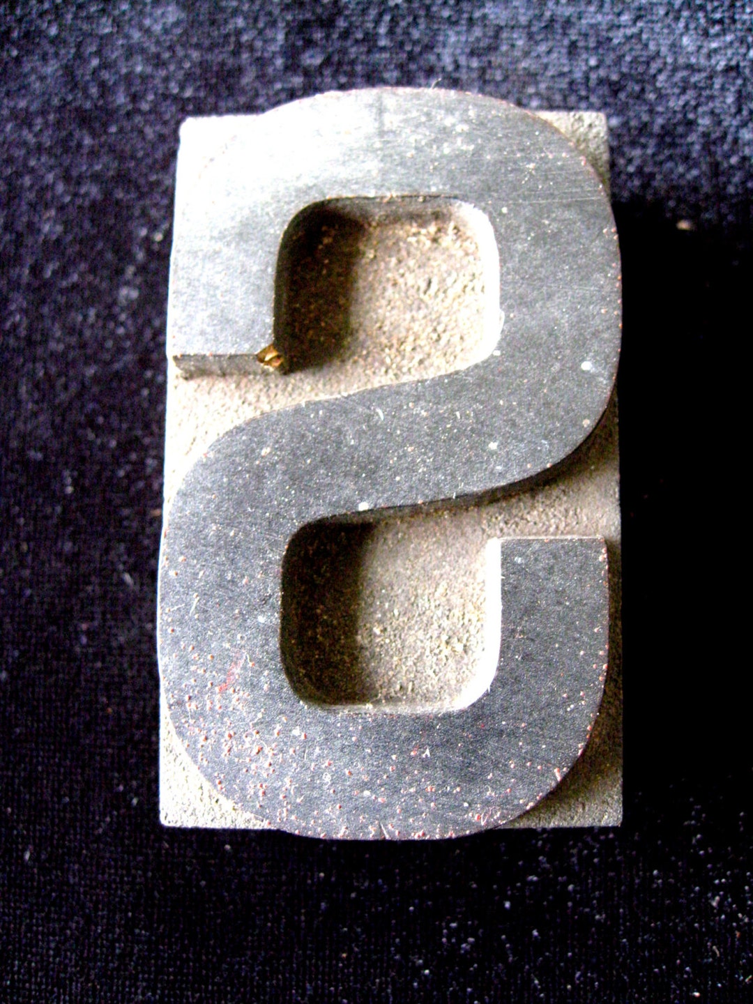 Printer's TYPE S Wooden Letter 1 3/4" " X 2 1/2" VINTAGE Print Letter ...