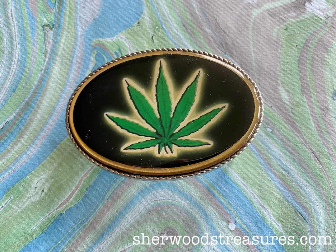 Original 70's 80'S Lighting Marijuana Belt Buckle 2 1/2 X 3 1/2 Inches ...