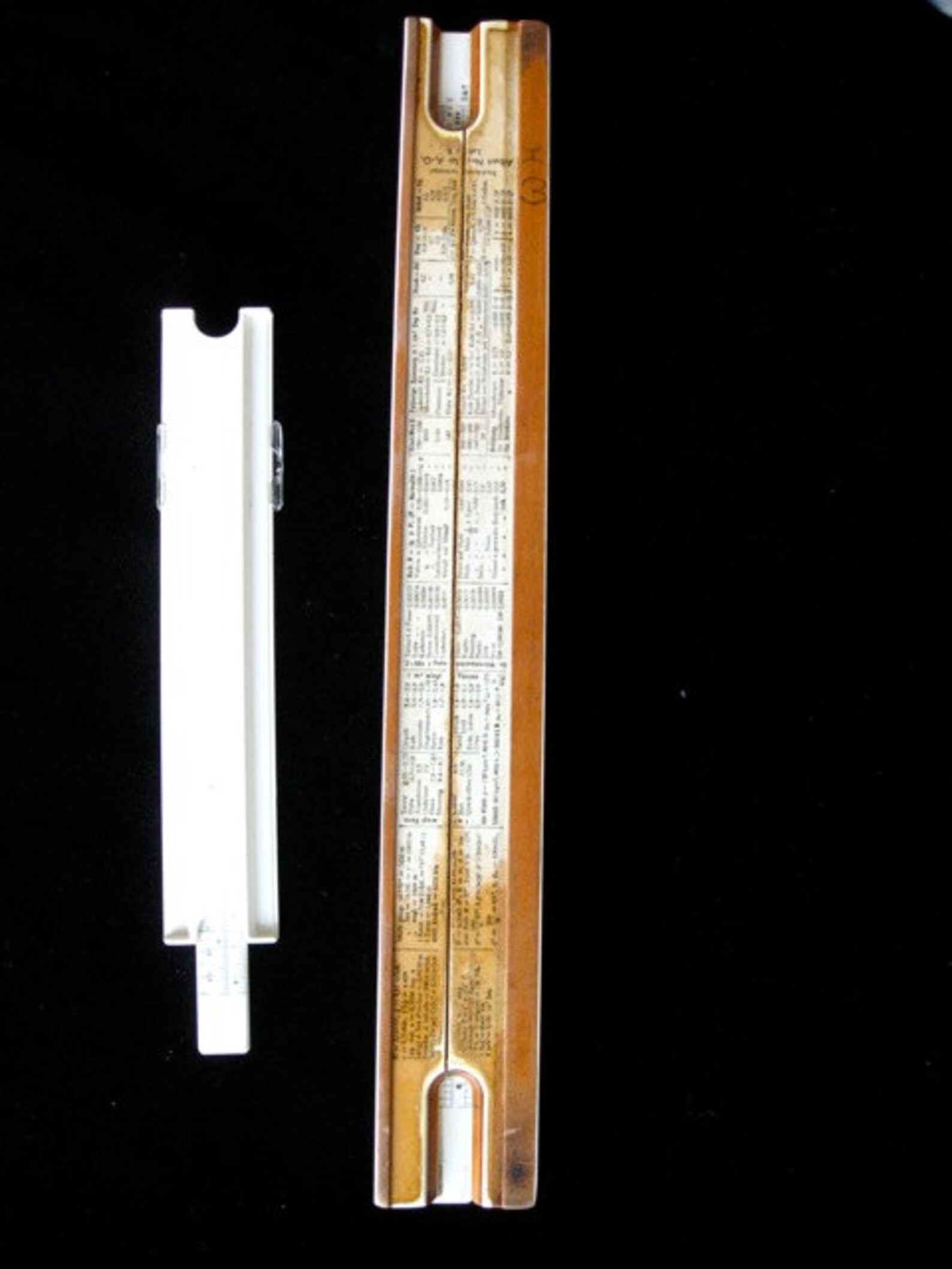 Vintage Slide Rules Ivory Plastic Sterling Brand German Albert - Etsy