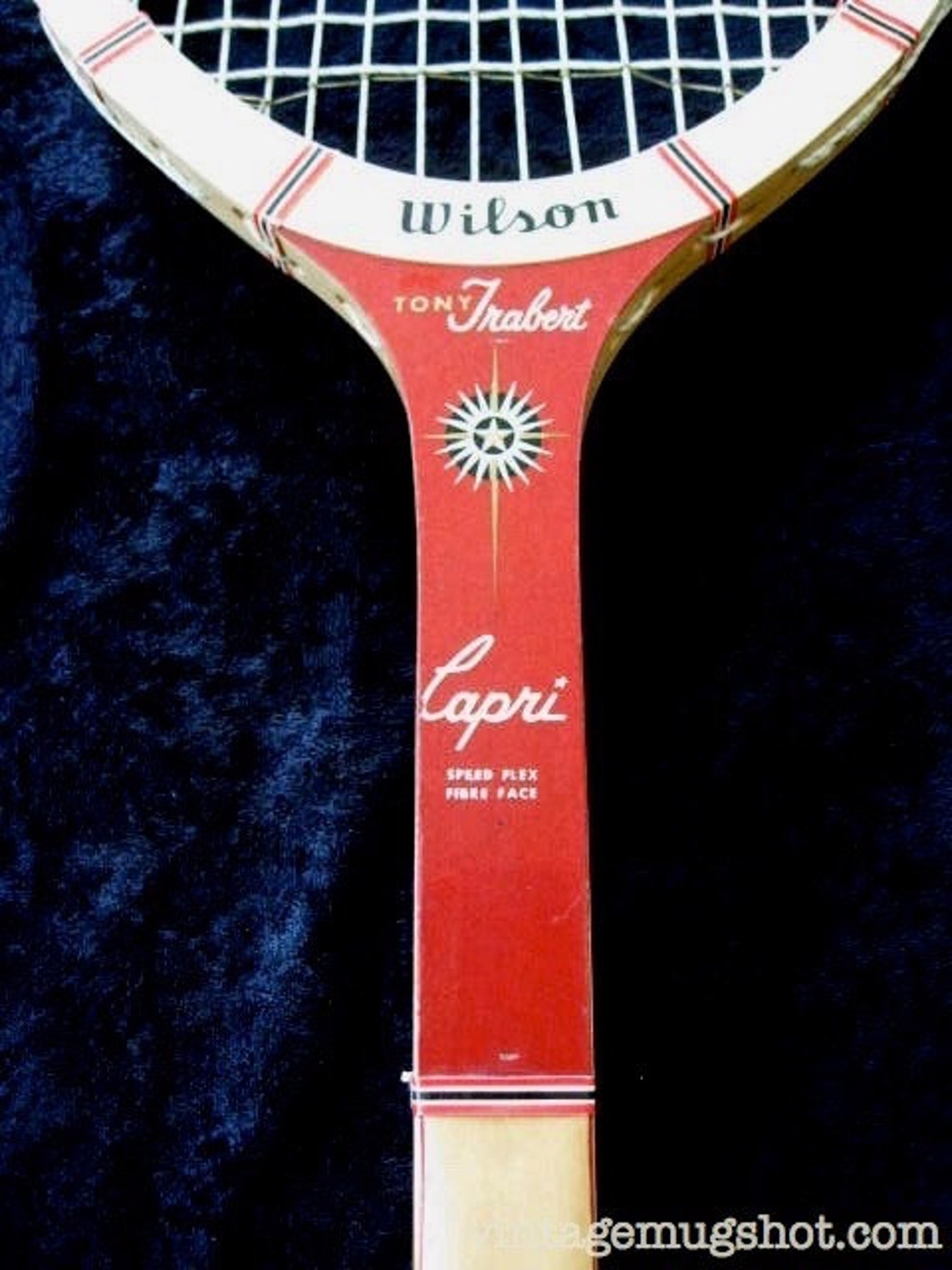 Vintage Tony Trabert CAPRI WILSON Wood Tennis Racquet Leather - Etsy