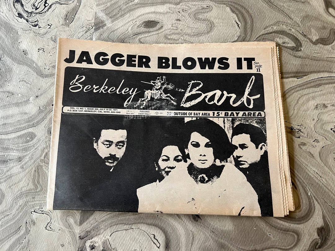 Berkeley Barb 1971 V 13 Issue 309 July Underground Newspaper Huey ...