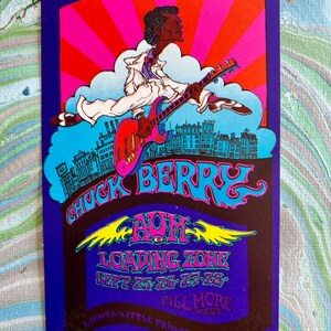 CHUCK BERRY Original Fillmore Concert Greg Irons BG 193 Chuck Berry Aum ...