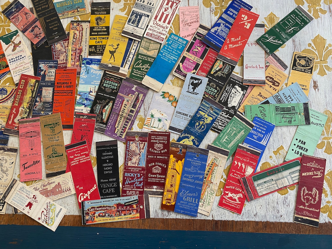 Vintage Advertising Matchbook Collectors Covers Over 70 | Etsy