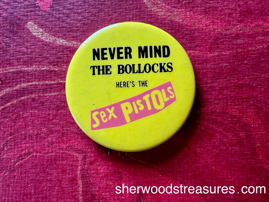 Uncommon Vintage The Sex Pistols Never Mind The Bollocks Pin Badge