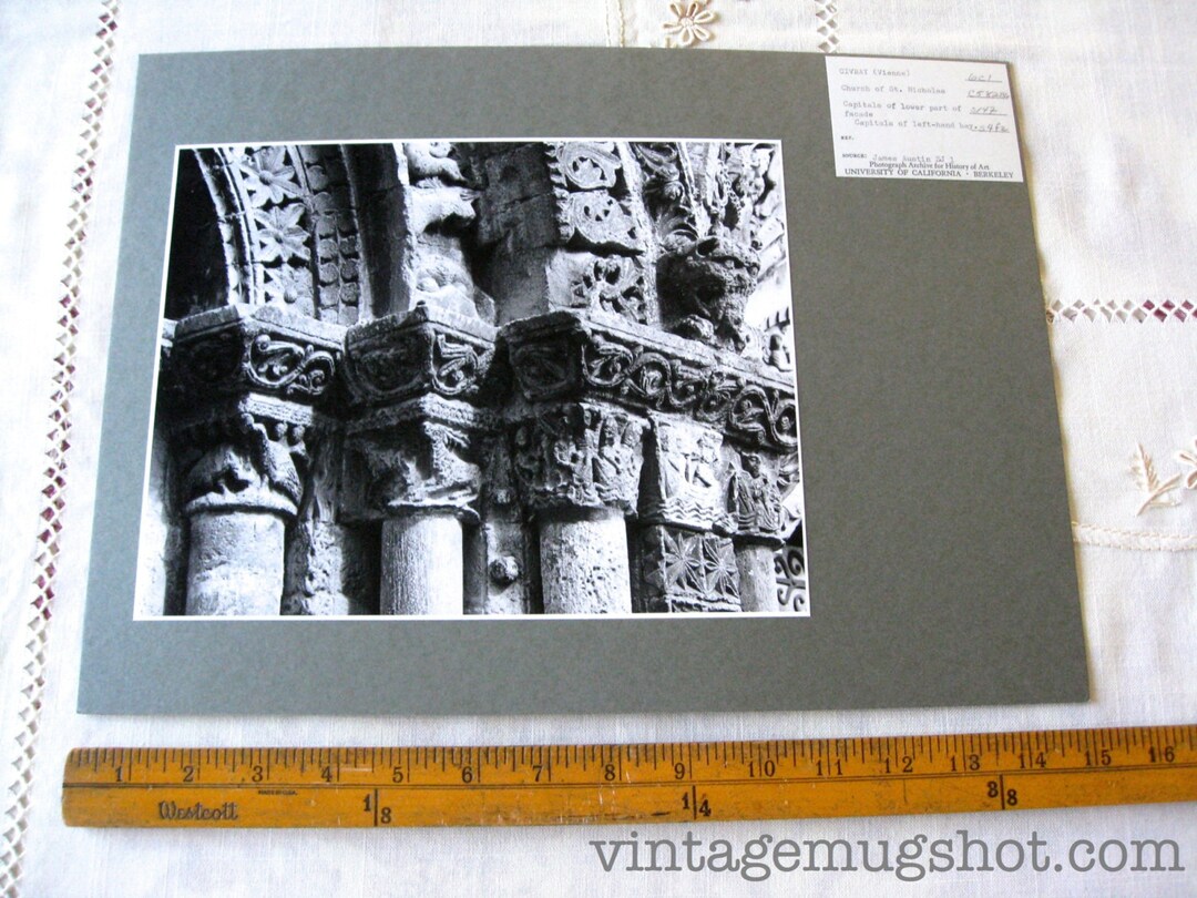 French Civray Vienne Church of ST. Nicholas Cathedral Original - Etsy