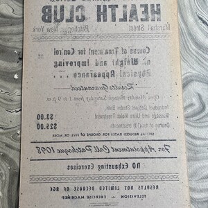 Vintage 1950s Mount Carmel Beach Health Club SIGN New York 11 1/4 X 17 ...