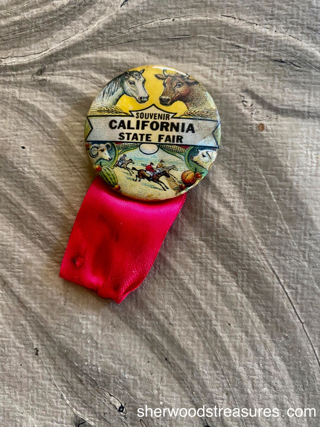 Vintage 1940's California State Fair Souvenir Button 1 1/4 - Etsy