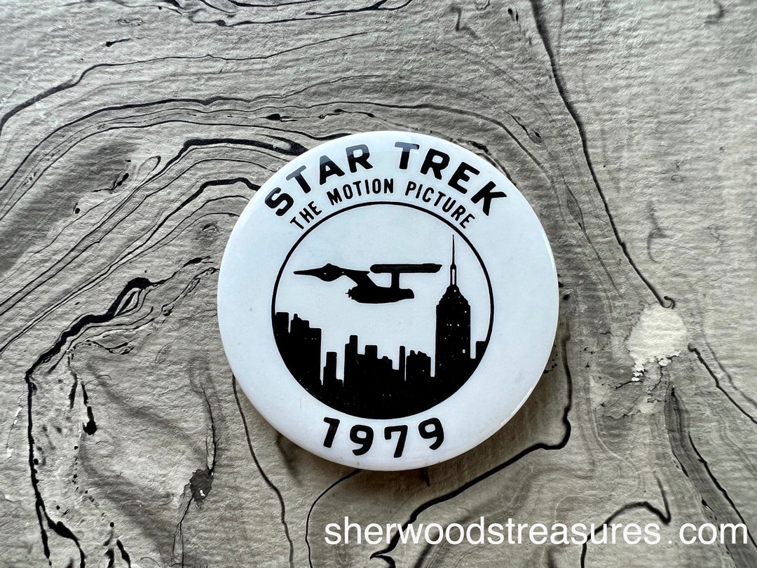 STAR TREK the Motion Picture 1979 Vintage Pinback Button Spaceship ...