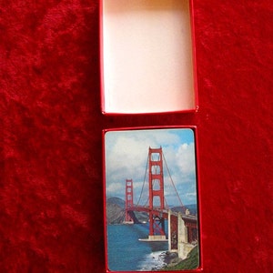 GOLDEN GATE BRIDGE San Francisco Playing Cards Vintage 2 3/8" X 3 58 ...