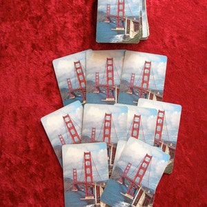 GOLDEN GATE BRIDGE San Francisco Playing Cards Vintage 2 3/8" X 3 58 ...