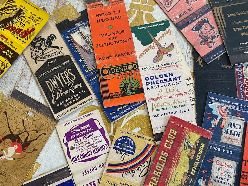 Vintage Advertising Matchbook Collectors Covers Over 70 - Etsy