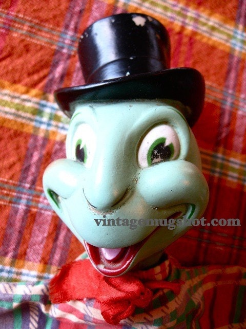 Vintage Jiminy Crickett Disney Puppet Walt Disney Productions - Etsy