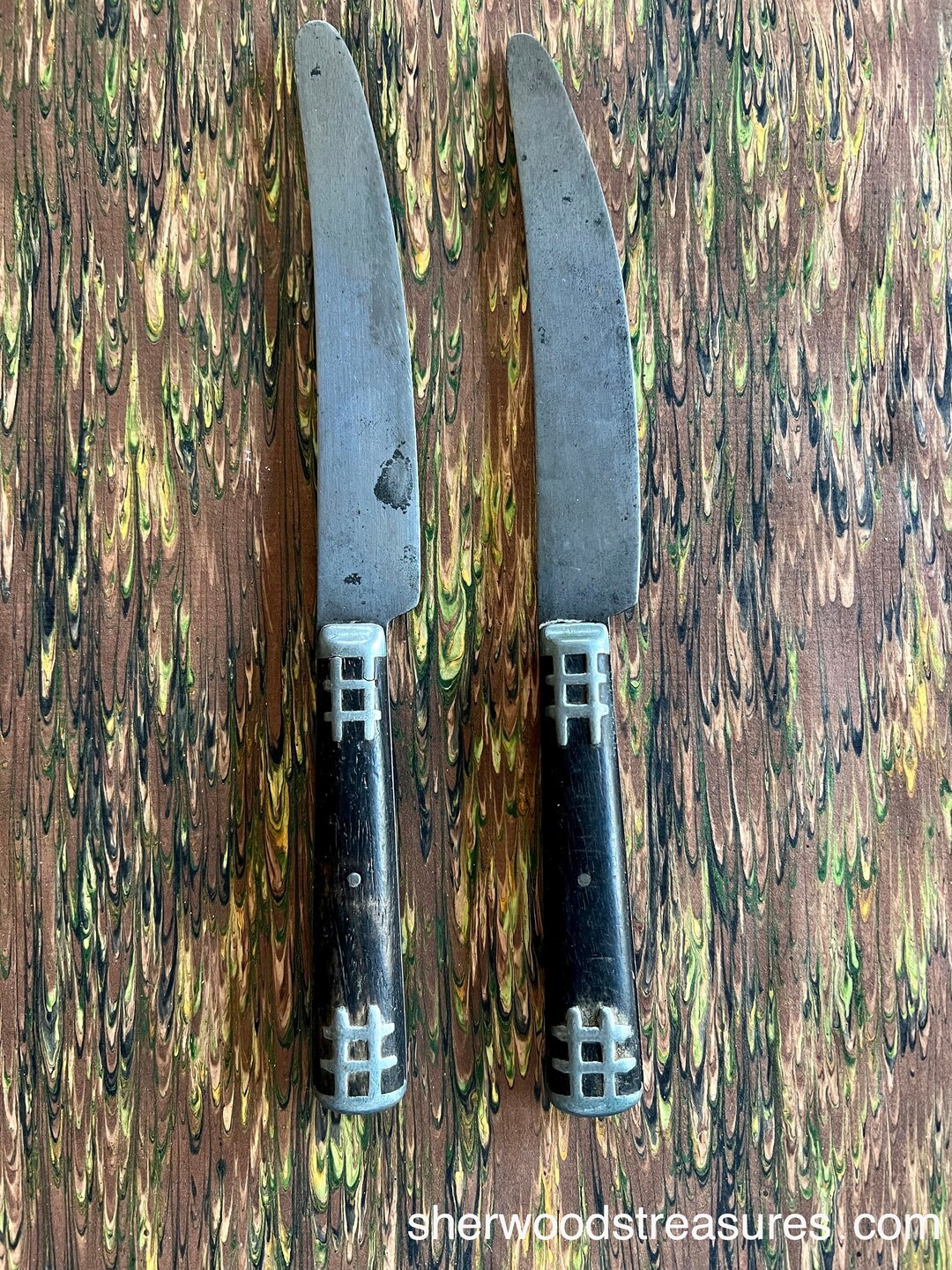 1800's Two Antique Cross Hatch Design Hand Forged Forks American Civil ...