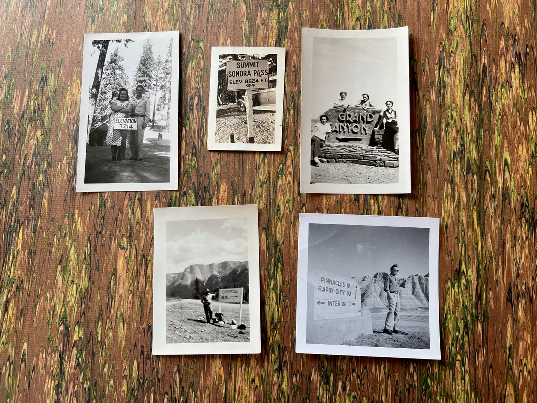 Elevation SNAPSHOTS Five Vintage Photos Original Black and White ...