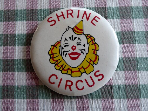Large Vintage Shrine Circus Souvenir Button 3 1/4 - Etsy New Zealand