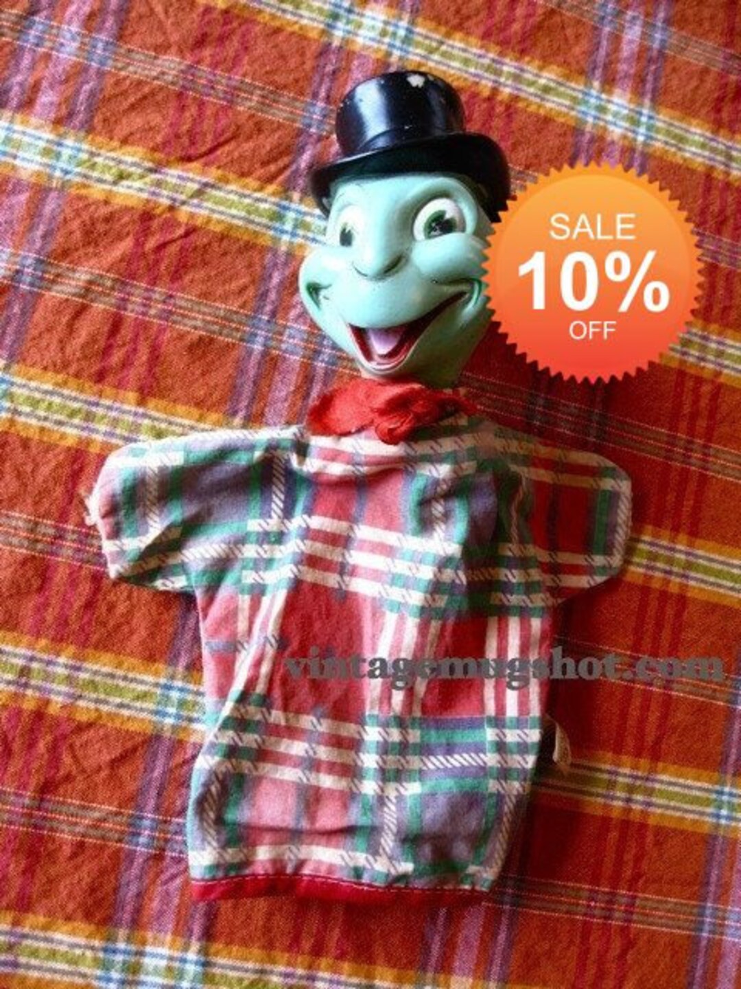 Vintage Jiminy Crickett Disney Puppet Walt Disney Productions - Etsy