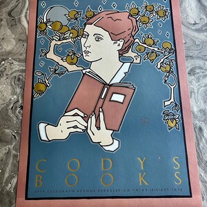 1983 David Lance Goines Original Printing Cody's Books Berkeley 17-1/2 ...