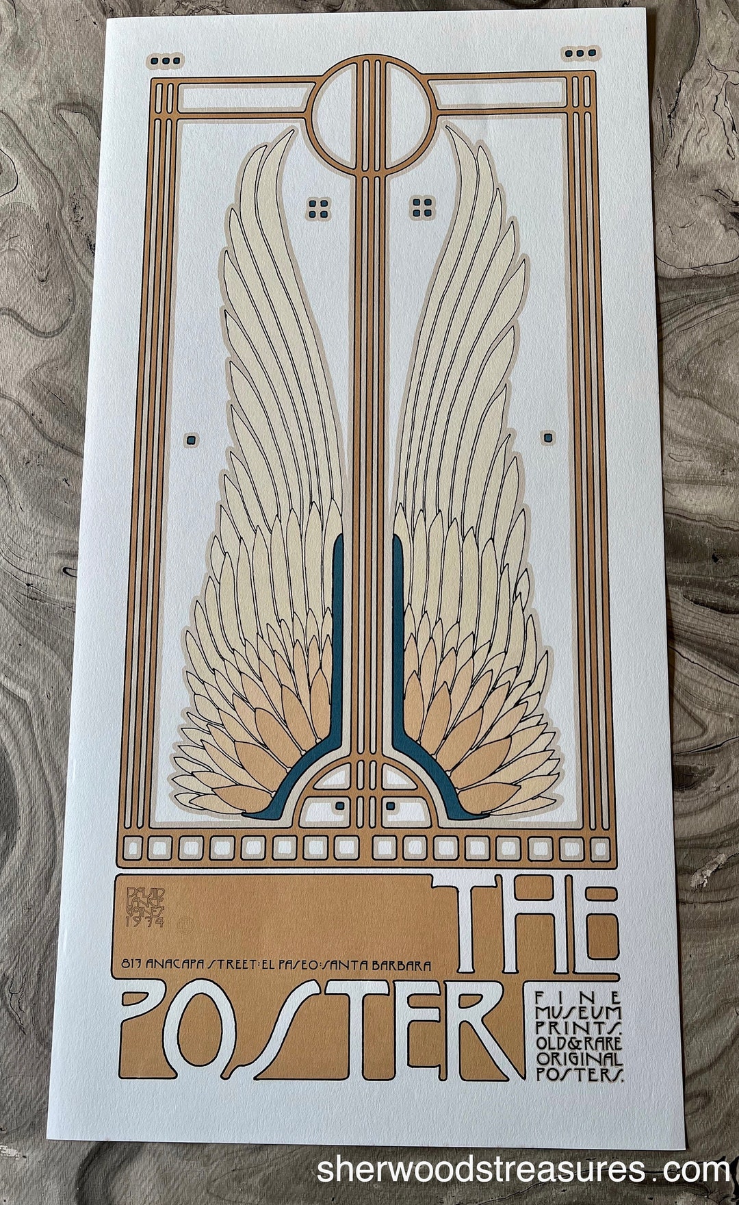 1974 David Lance Goines Original Printing the Poster Santa Barbara ...