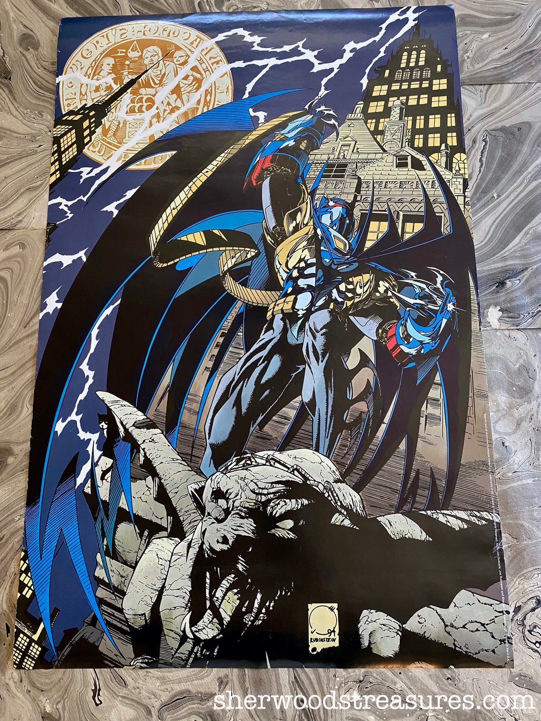1994 Azrael Batman DC Comics Dark Knight Poster 1: Quesada - Etsy