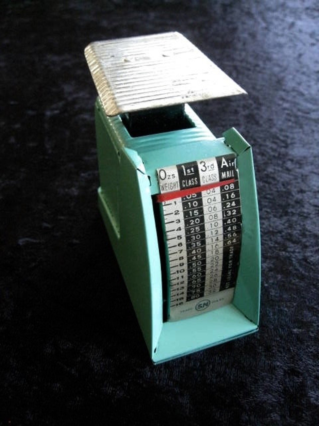 Vintage Mail Scale Turquoise Green Japan Japanese SN Mark W - Etsy