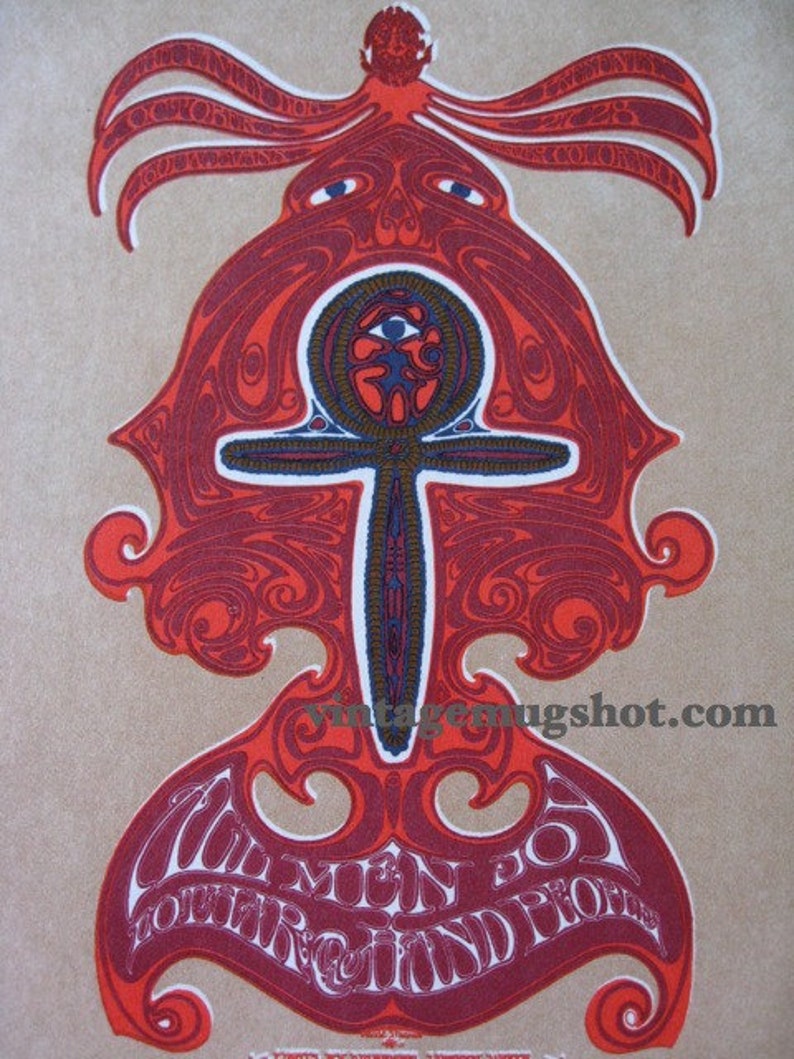 Avalon Ballroom Concert Postcard FD D8 Psychedelic DENVER | Etsy