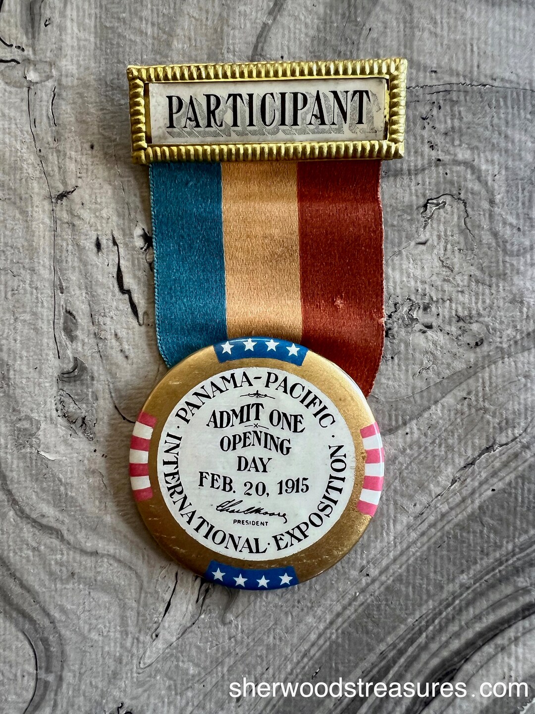 UNCOMMON 1915 Pan Pacific International Exposition Vintage Participant ...