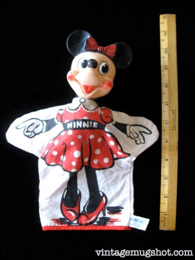 Vintage Minnie Mouse Doll Puppet Copyright WDP Walt Disney | Etsy