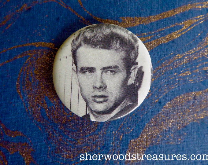 Vintage 1980's Novelty Pinback Pin Buttons Cat James Dean the Police ...