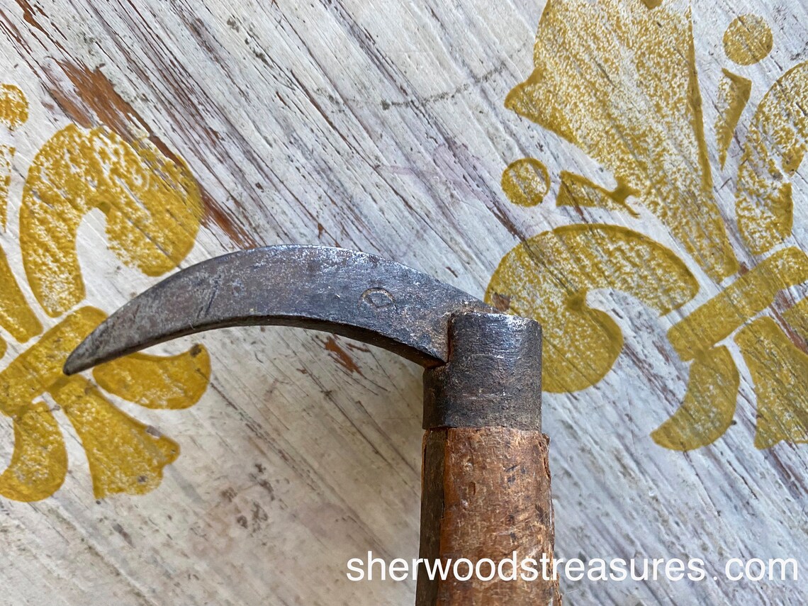 ANTIQUE Vintage Pick 14 1/2 Antique Tools Curved Forged - Etsy