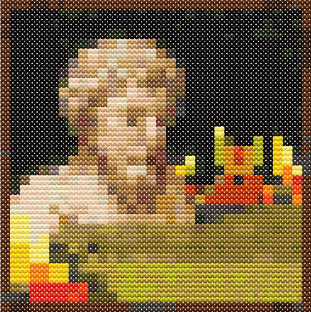 Minecraft Painting "bust", Cross Stitch Pattern, Instant PDF Download ...