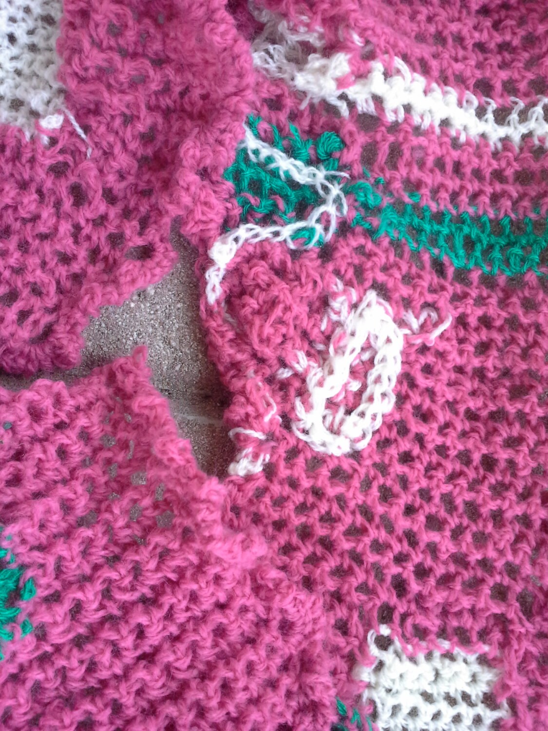 Figure-ground Pink Ruffles Crochet Scarf - Etsy