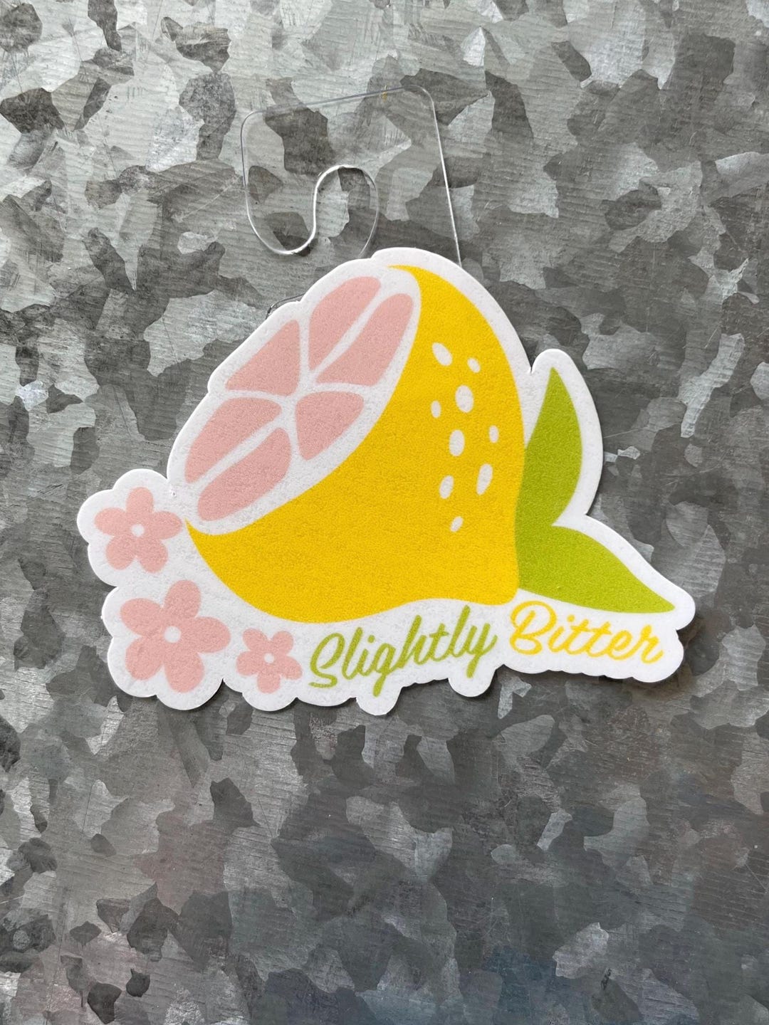 Slightly Bitter Lemon Sticker. 3.25” Shiny Waterproof Vinyl Decal. - Etsy