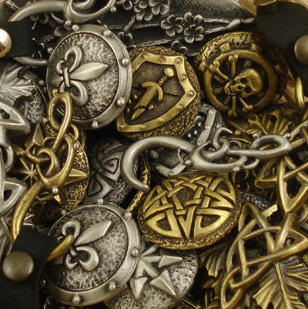 Pewter Buttons Medieval and LARP Costume Set of 25 - Etsy