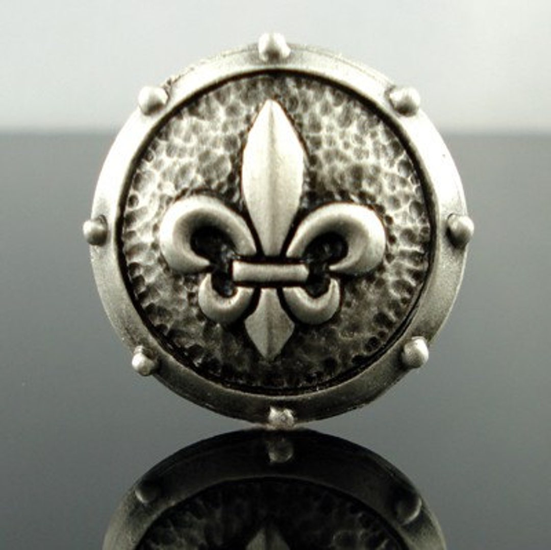 Fleur De Lys Pewter Buttons - Medieval and LARP Costume - Etsy
