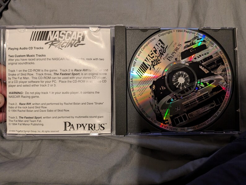 NASCAR Racing by Papyrus Original 1994 Release for IBM PC and ...