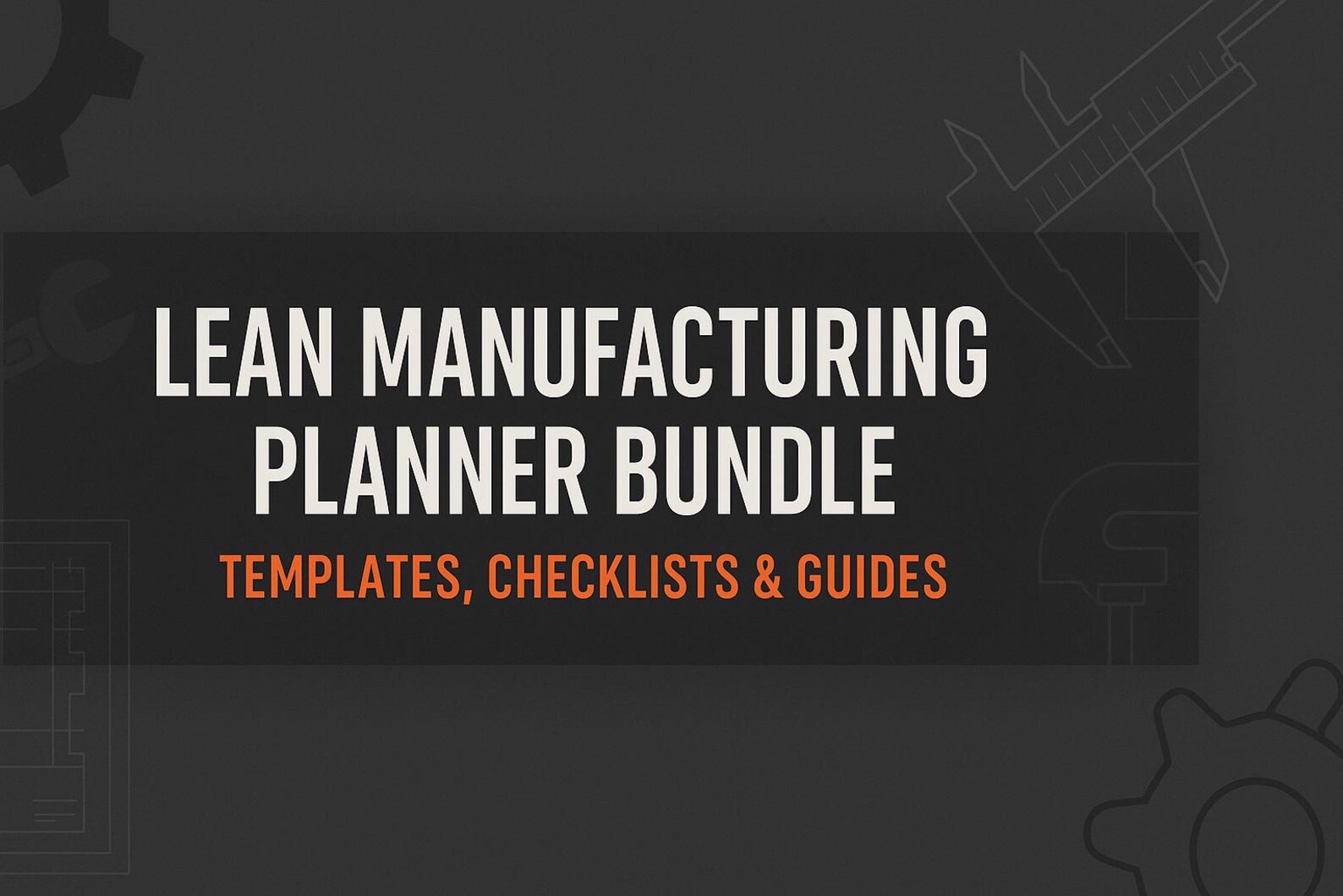 Lean Manufacturing and Six Sigma Digital Planner Bundle – Safety ...