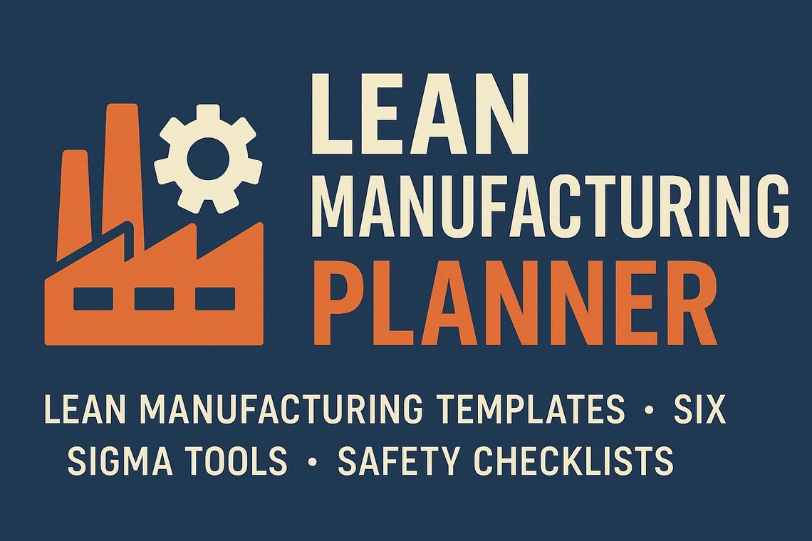Lean Manufacturing and Six Sigma Digital Planner Bundle – Safety ...
