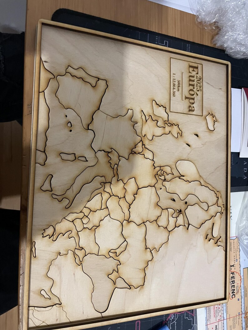 Europe Map-countries Puzzle - Etsy