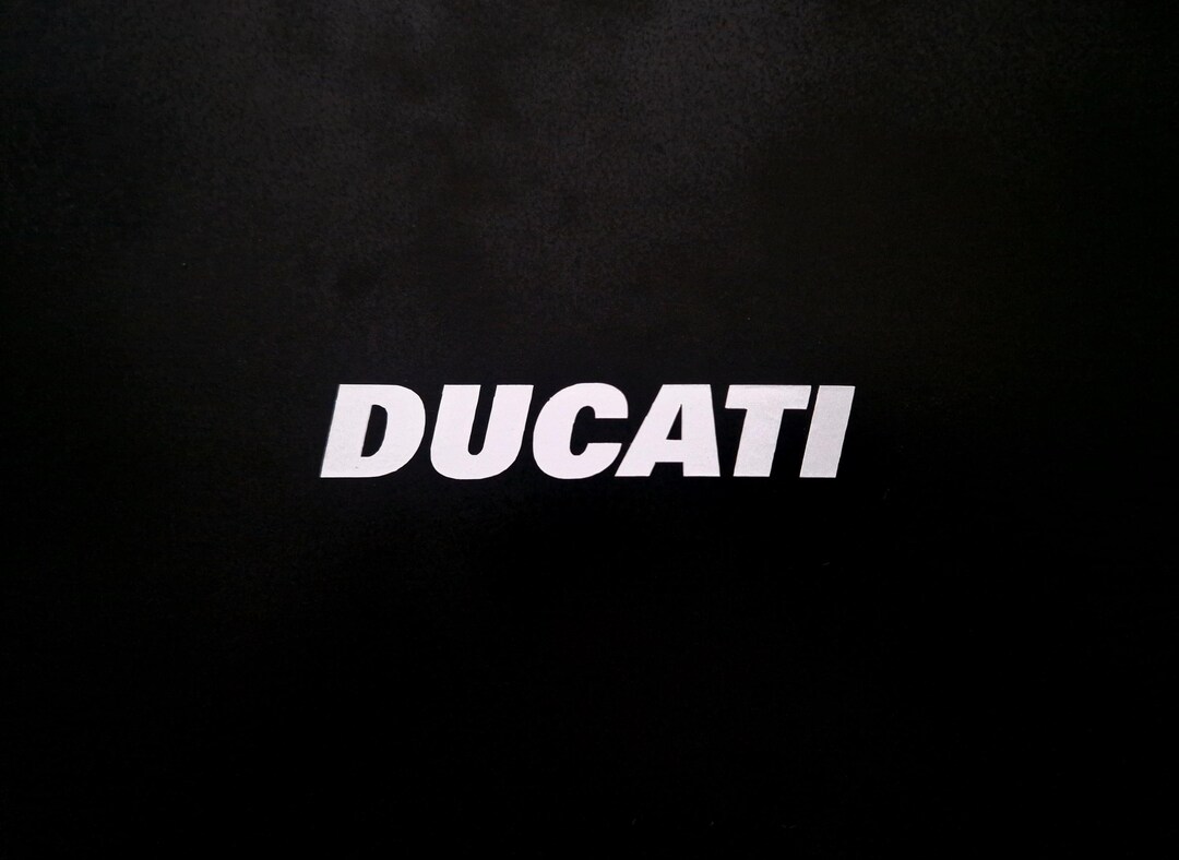 Ducati Logo Sticker - Glossy Vinyl Sticker (waterproof) Bumpersticker ...