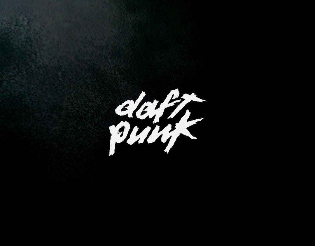 Draft Punk DJ Logo Sticker - Glossy Vinyl Sticker (waterproof ...
