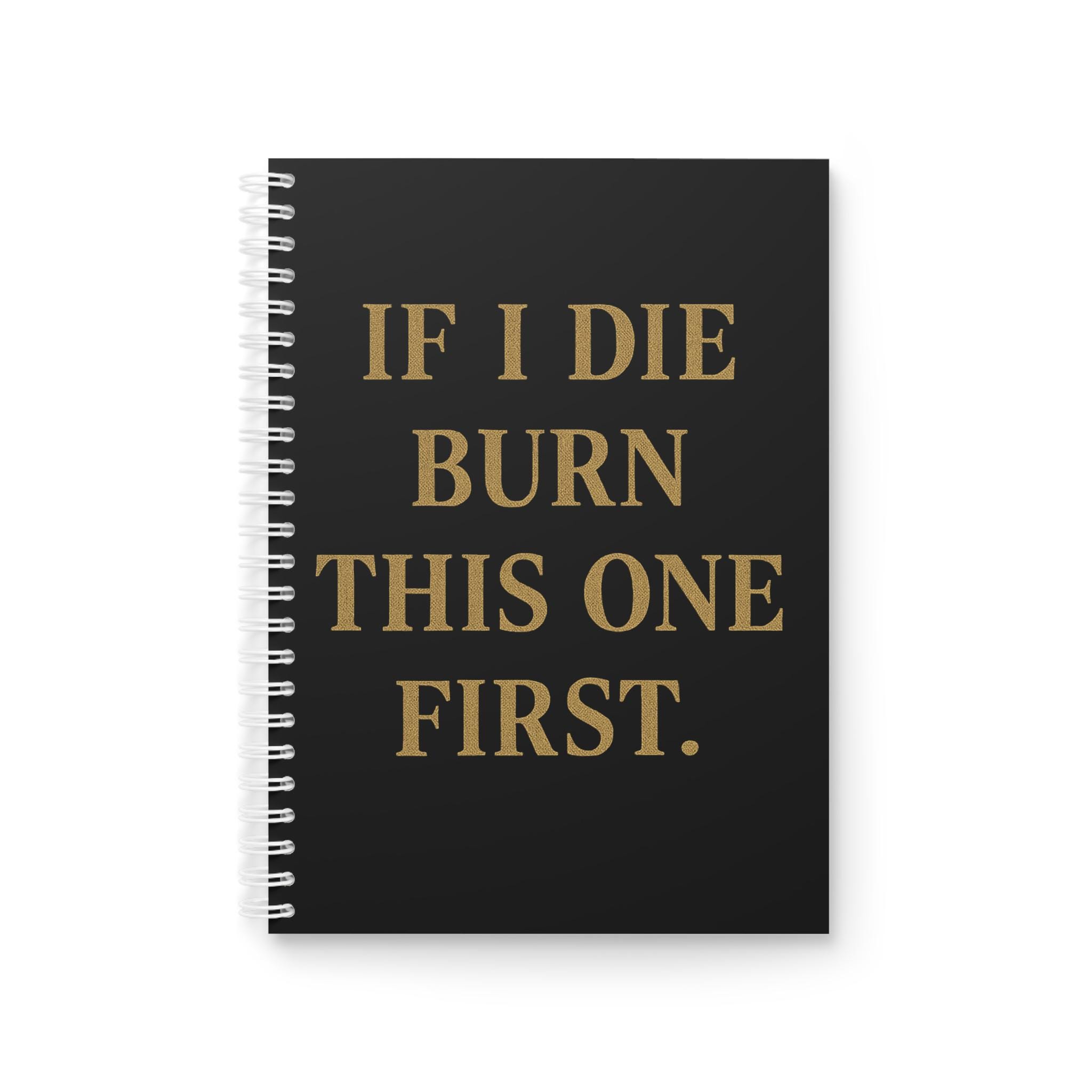 Dark Humor Spiral Notebook, Funny Notebook for Writers, Journaling Gift ...