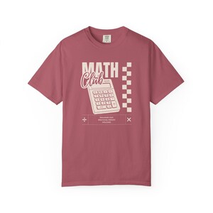 Comfort Colors Math Club Shirt | Funny Teacher Gift, Retro Nerdy ...