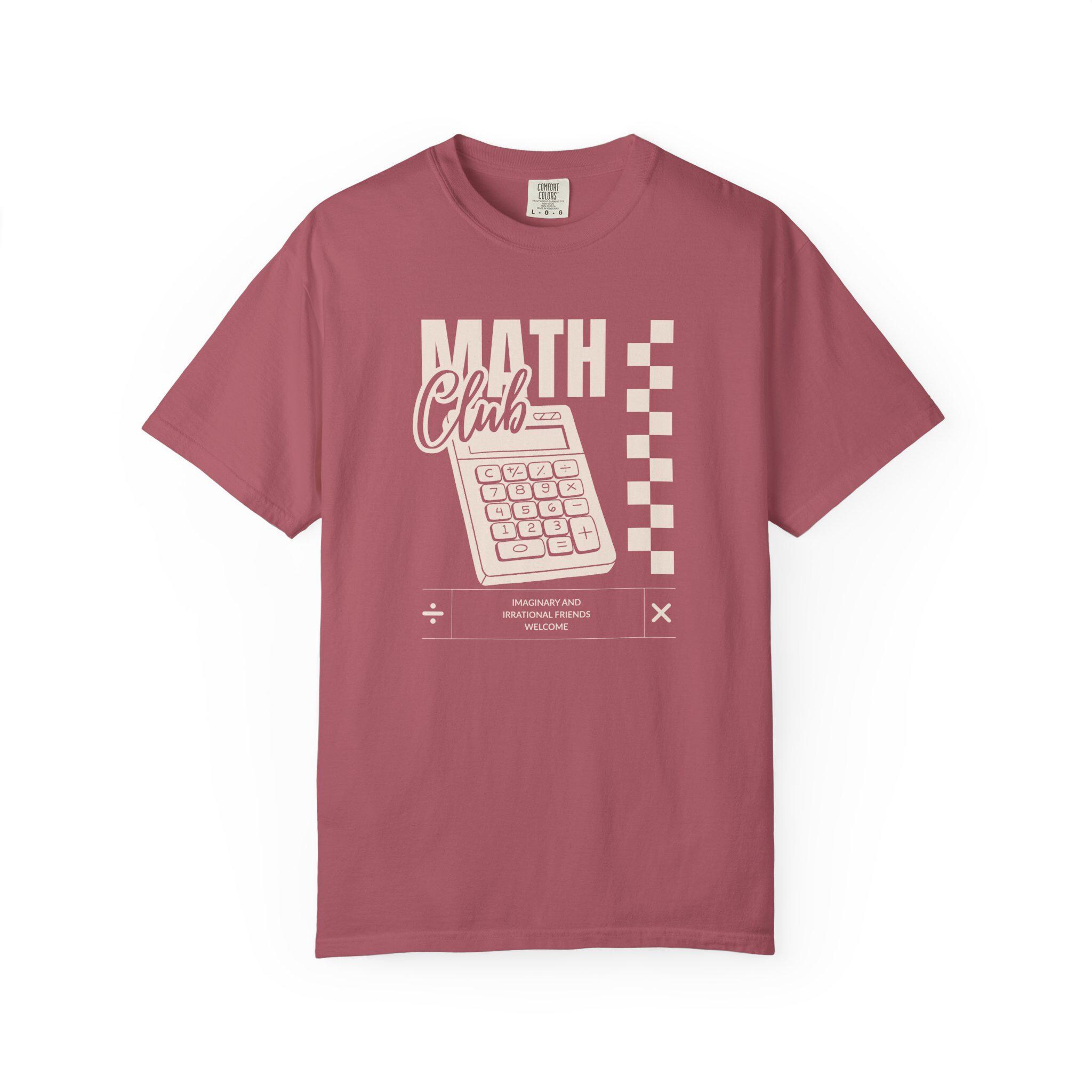Comfort Colors Math Club Shirt | Funny Teacher Gift, Retro Nerdy ...