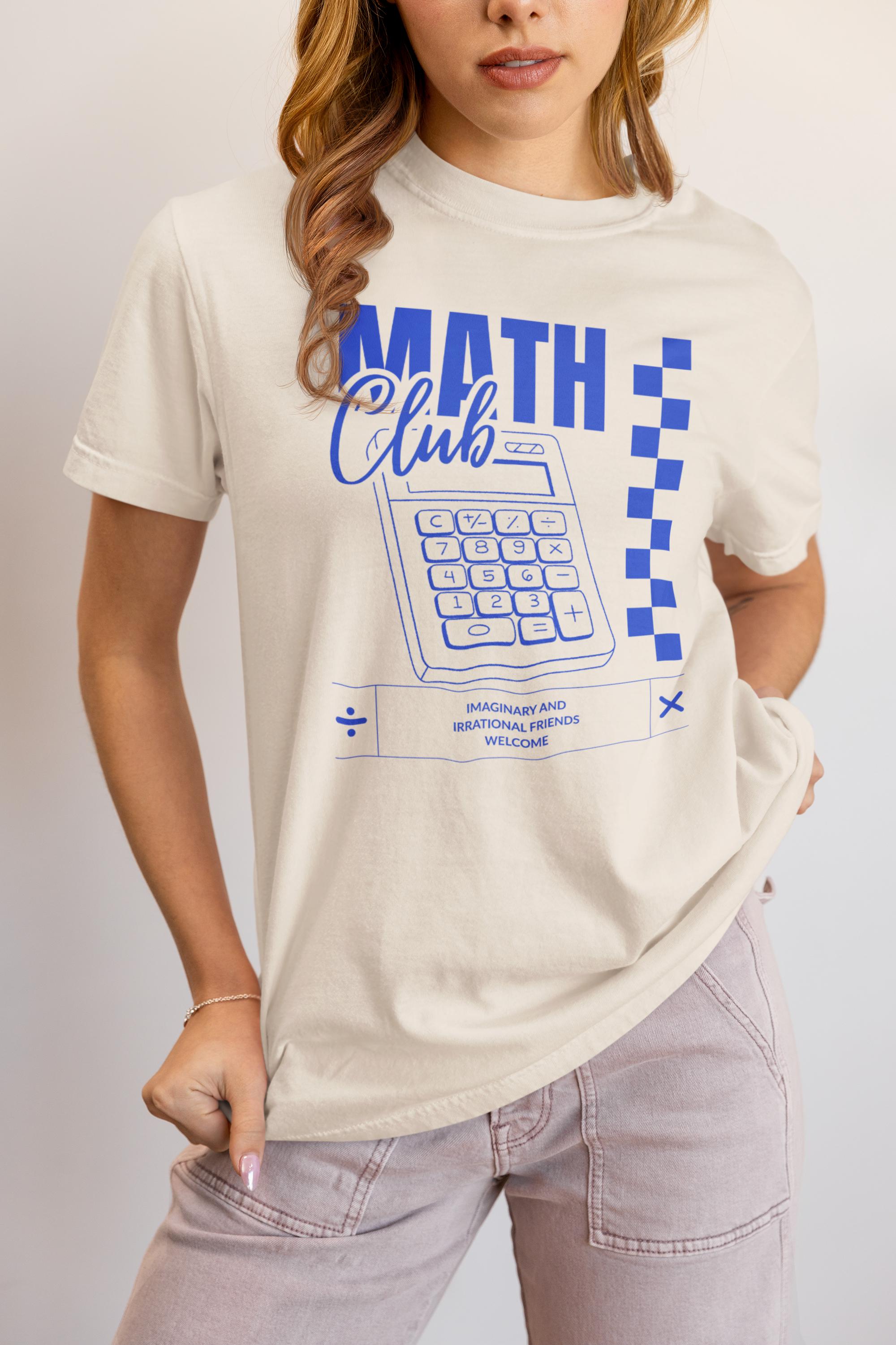 Comfort Colors Math Club Shirt | Funny Teacher Gift, Retro Nerdy ...