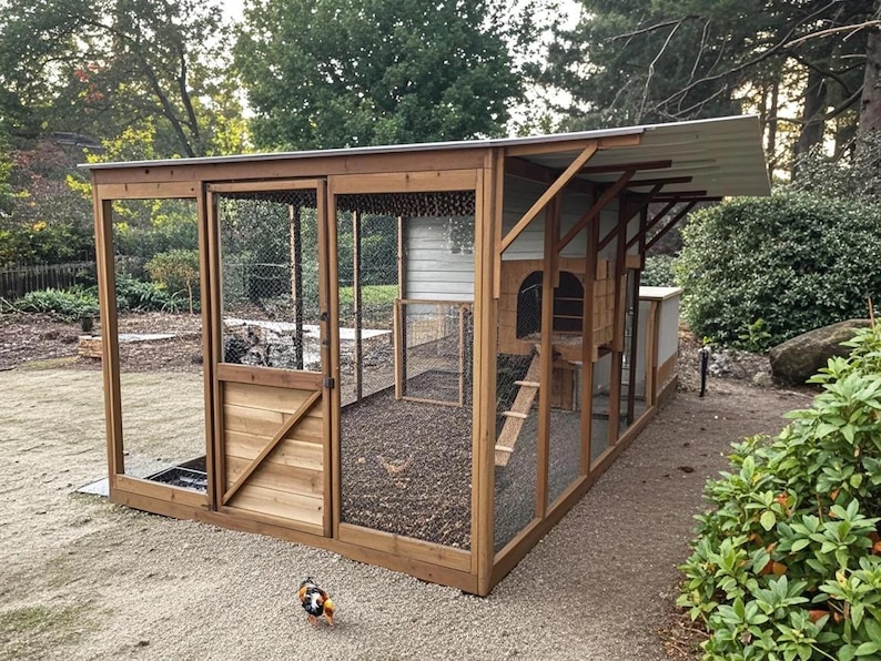 12x8 DIY Chicken Coop Run Blueprints – Step-by-step Instructions ...