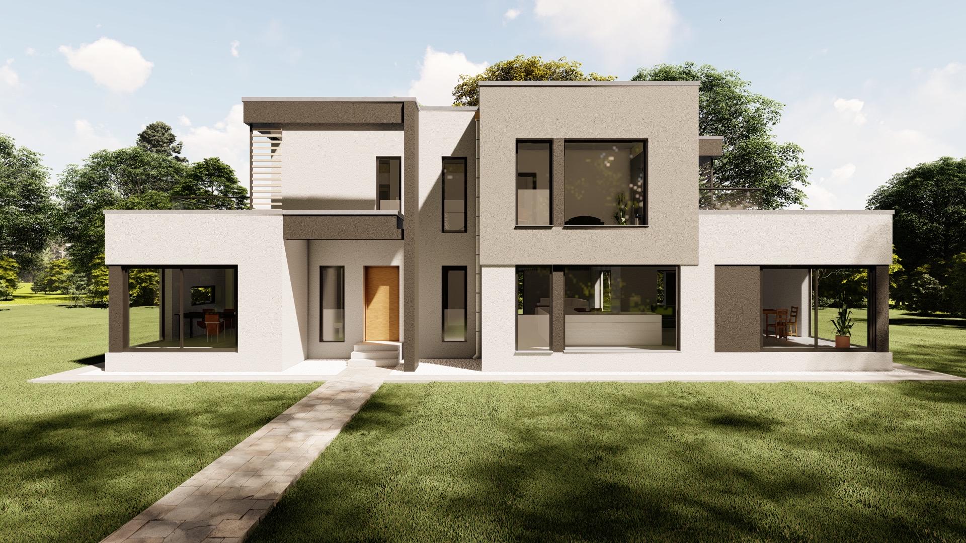 Modern Villa Render - Etsy